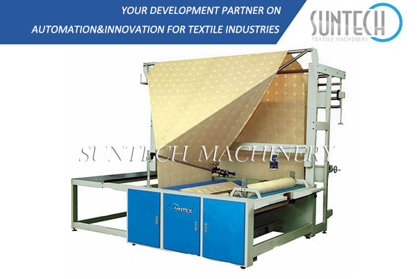 Suntech textile folding and rolling machine with automatic edge ...