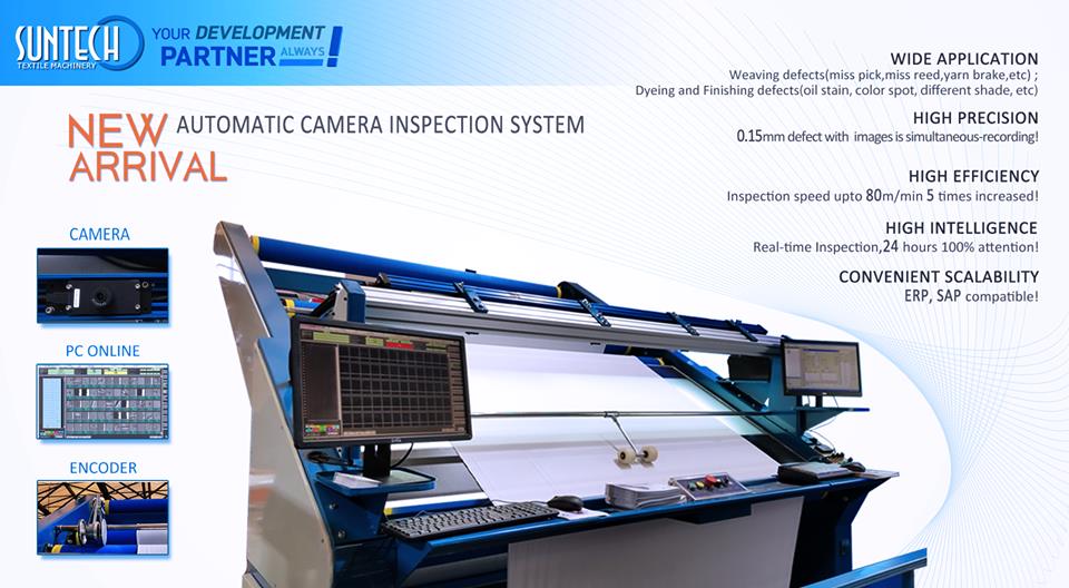 Automated Camera Inspection System | Suntech Fabric Inspection Machine ...