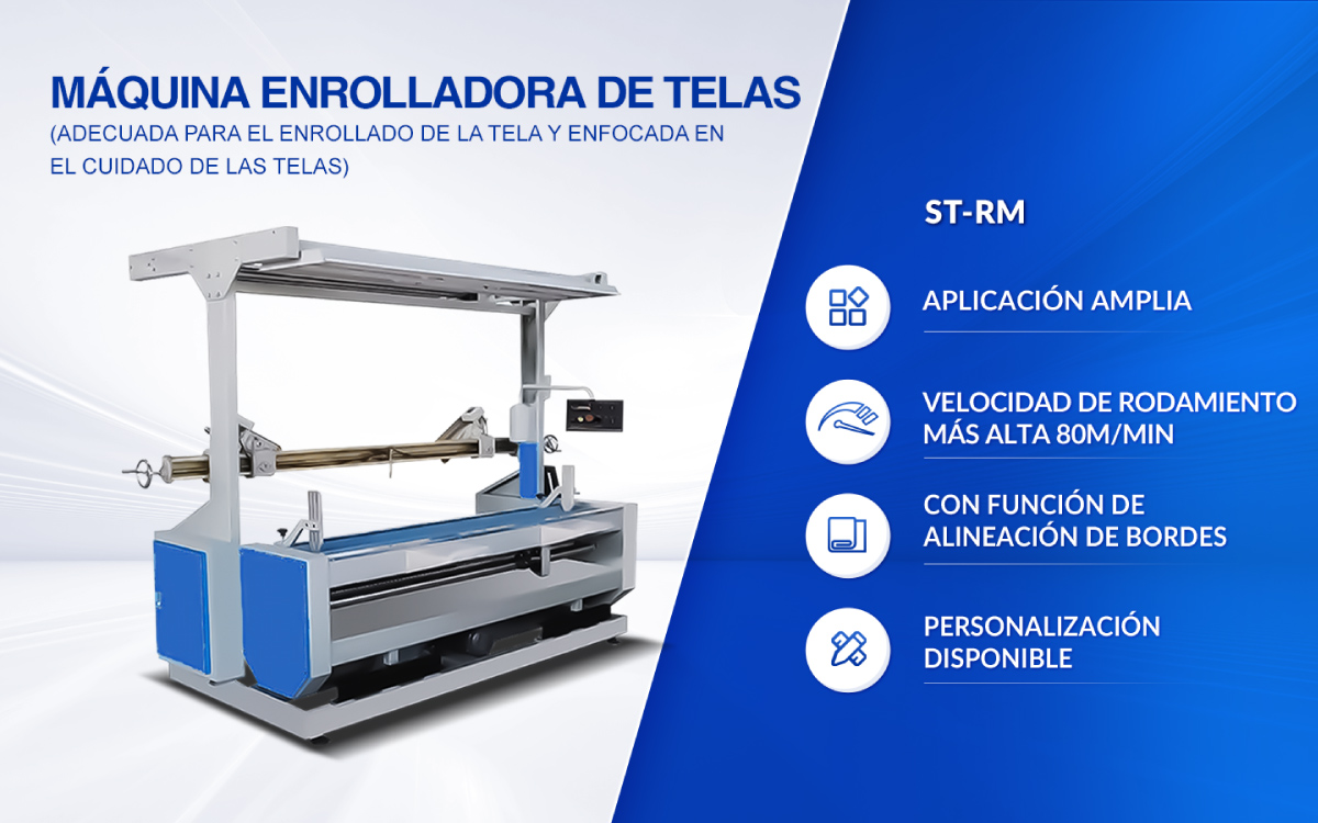Máquina enrolladora de tejidos| Máquina rebobinadora de tejidos| SUNTECH