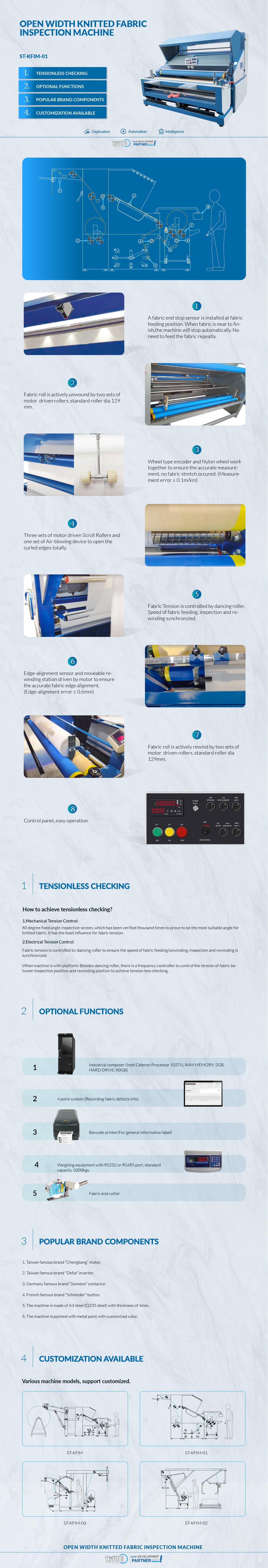 KNITTED FABRIC INSPECTION MACHINE