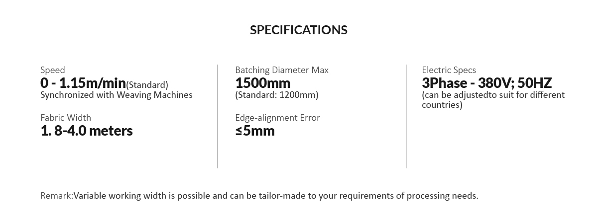 SUNTECH LOOM BATCHING MOTION