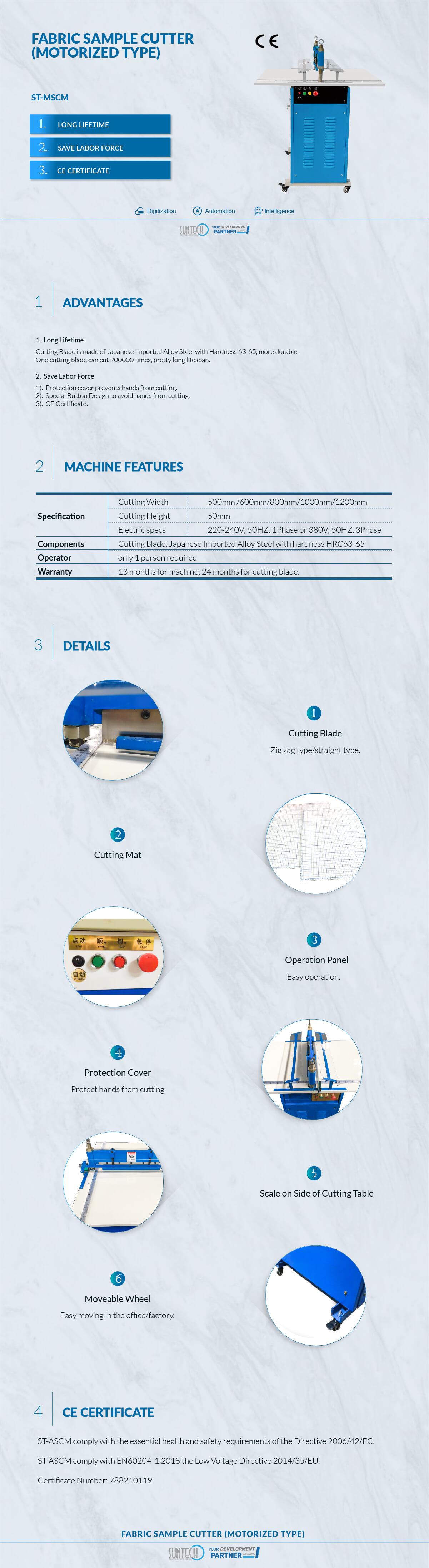 SUNTECH FABRIC PINKING MACHINE