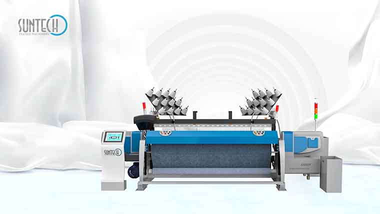 SUNTECH Rapier Weaving Machine Improves Production Efficiency