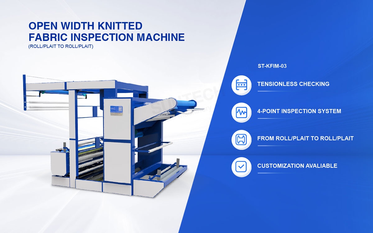 Knitted Fabric Inspection Machine | Open Width Knitted Fabric Checking ...