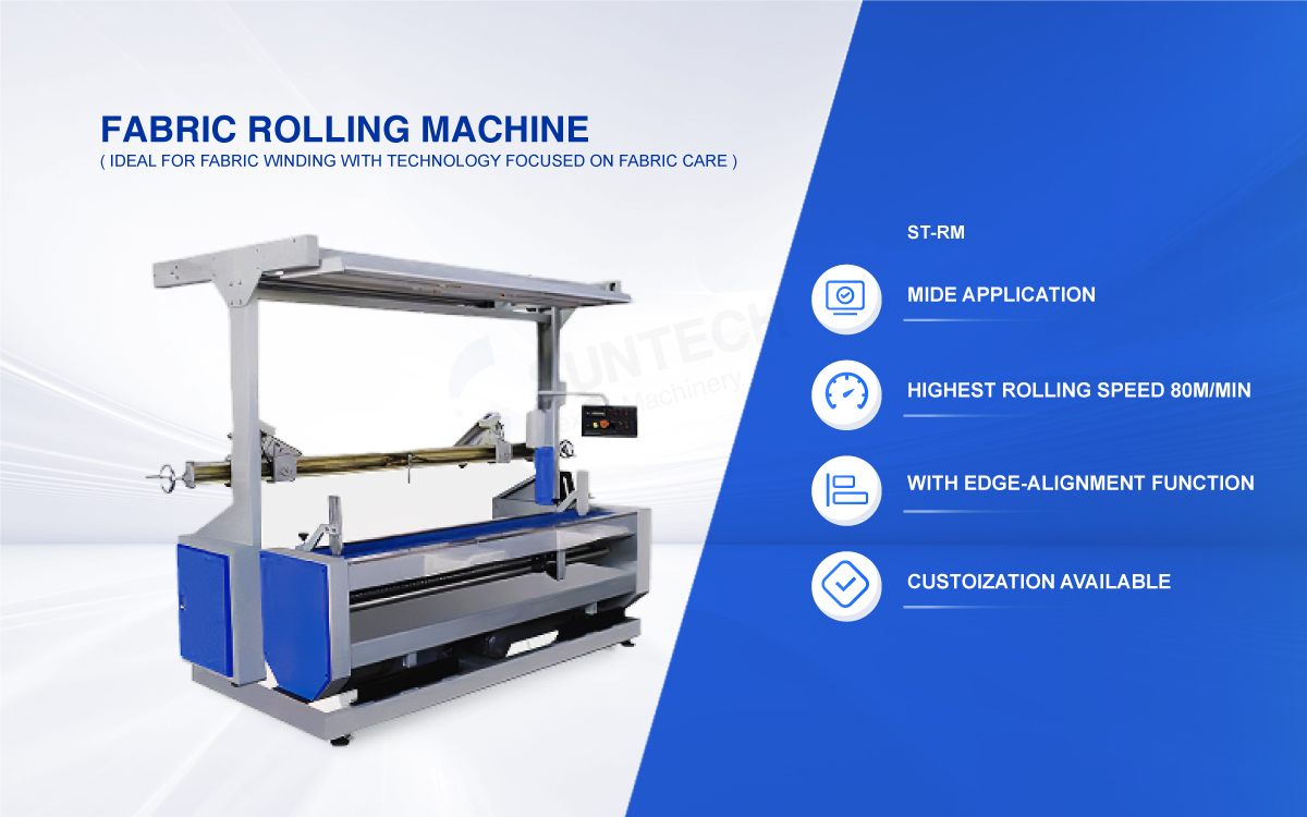 Fabric& Textile Rolling Machine| Fabric Rewinding Machine| SUNTECH