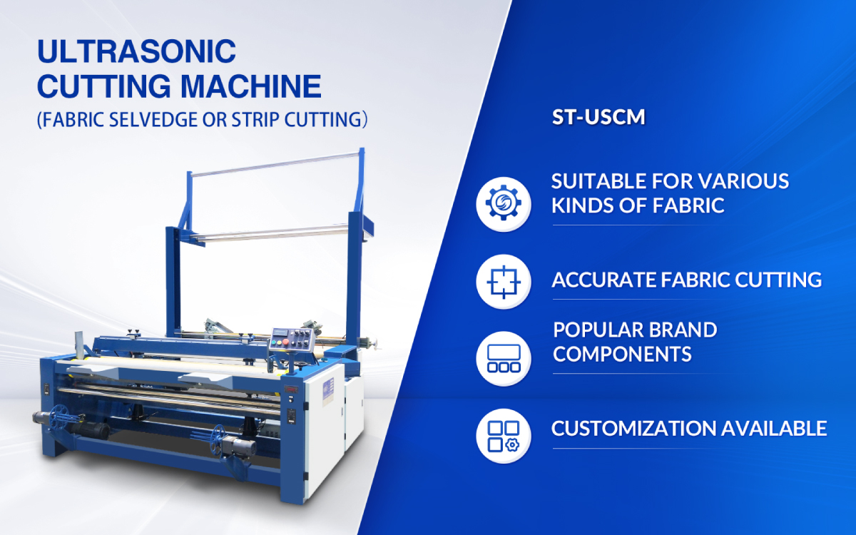 Ultrasonic Fabric Cutting Machine | Selvedge Fabric Slit M/C | SUNTECH