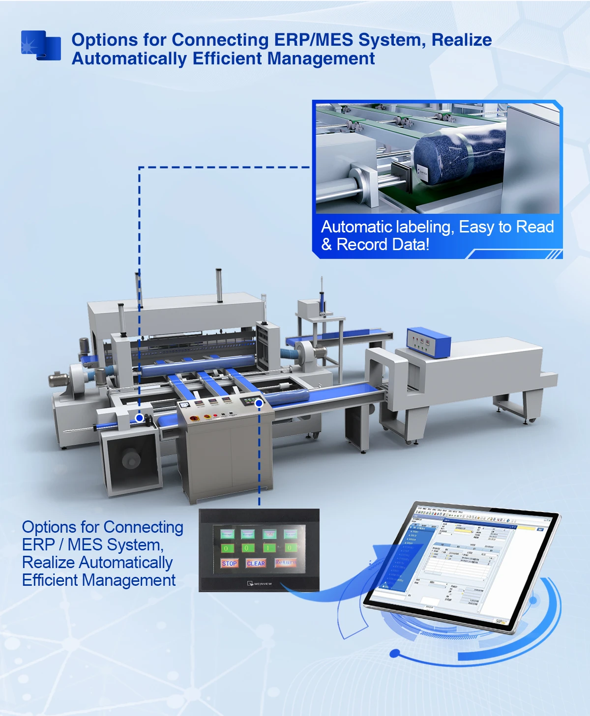 Automatic Fabric Roll Packing Machine | Wrapping M/C | SUNTECH
