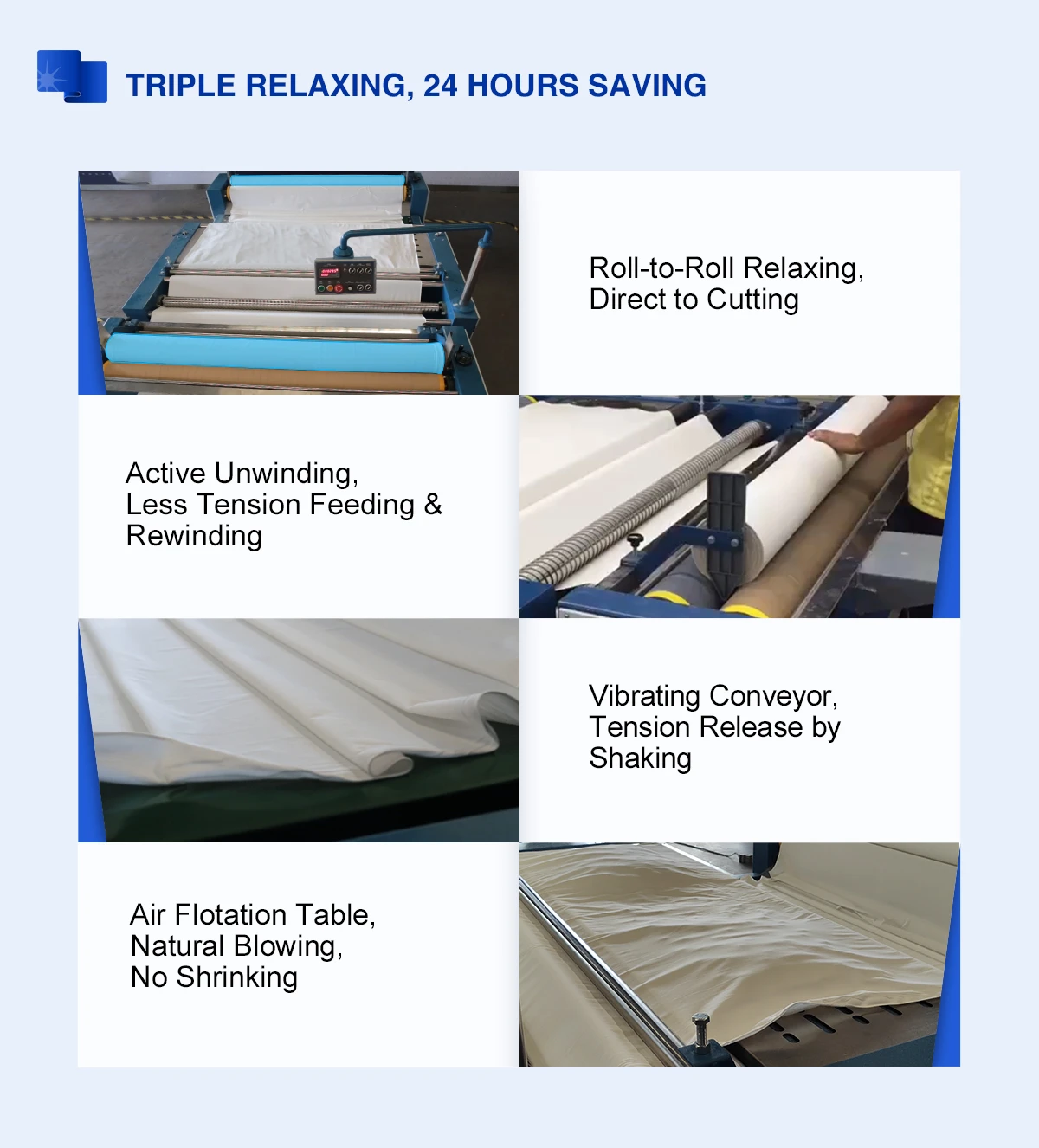 Air Type Fabric Relaxing Machine | SUNTECH Textile Machinery