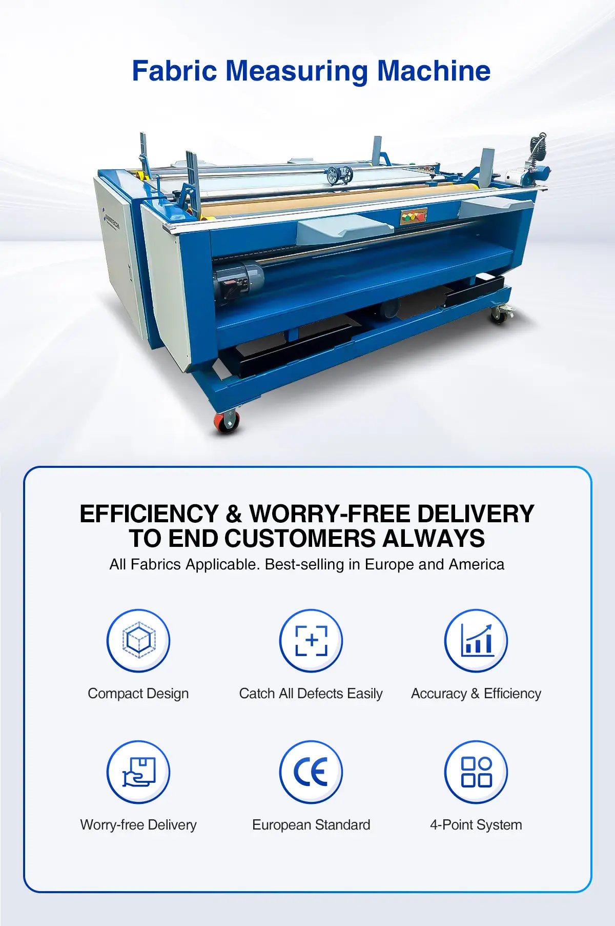 Fabric Measuring Machine | Fabric Inspection & Rolling M/C | SUNTECH