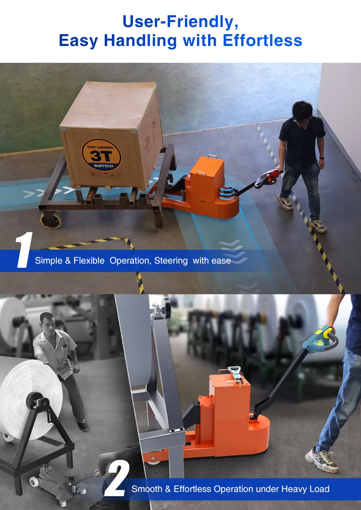 ST-MBT-11-30 | Electric A-frame Tow Tractor | Textile Batching Trolley ...