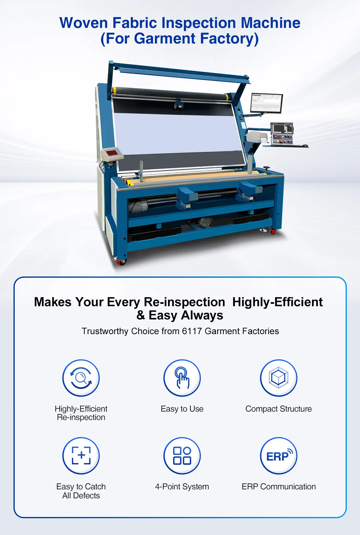 Fabric Inspection Machine| Fabric Checking & Rolling Machine| SUNTECH
