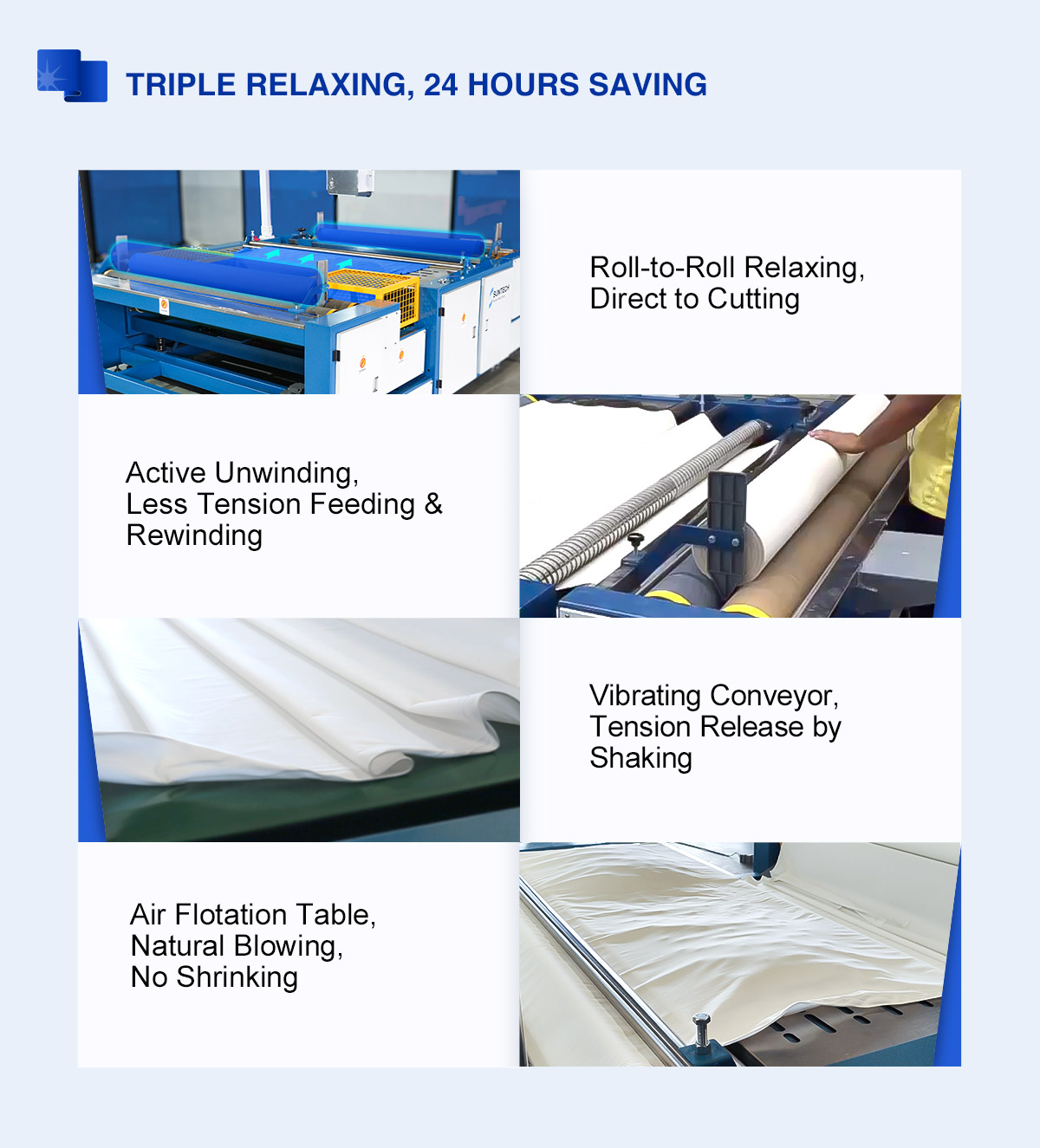 Air Type Fabric Relaxing Machine | SUNTECH Textile Machinery